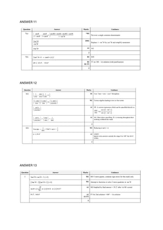 AS LEVEL MATHEMATICS TRIGONOMETRY ANSWERS.pdf