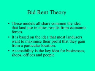 AS Geography - Urban morphology and model | PPT