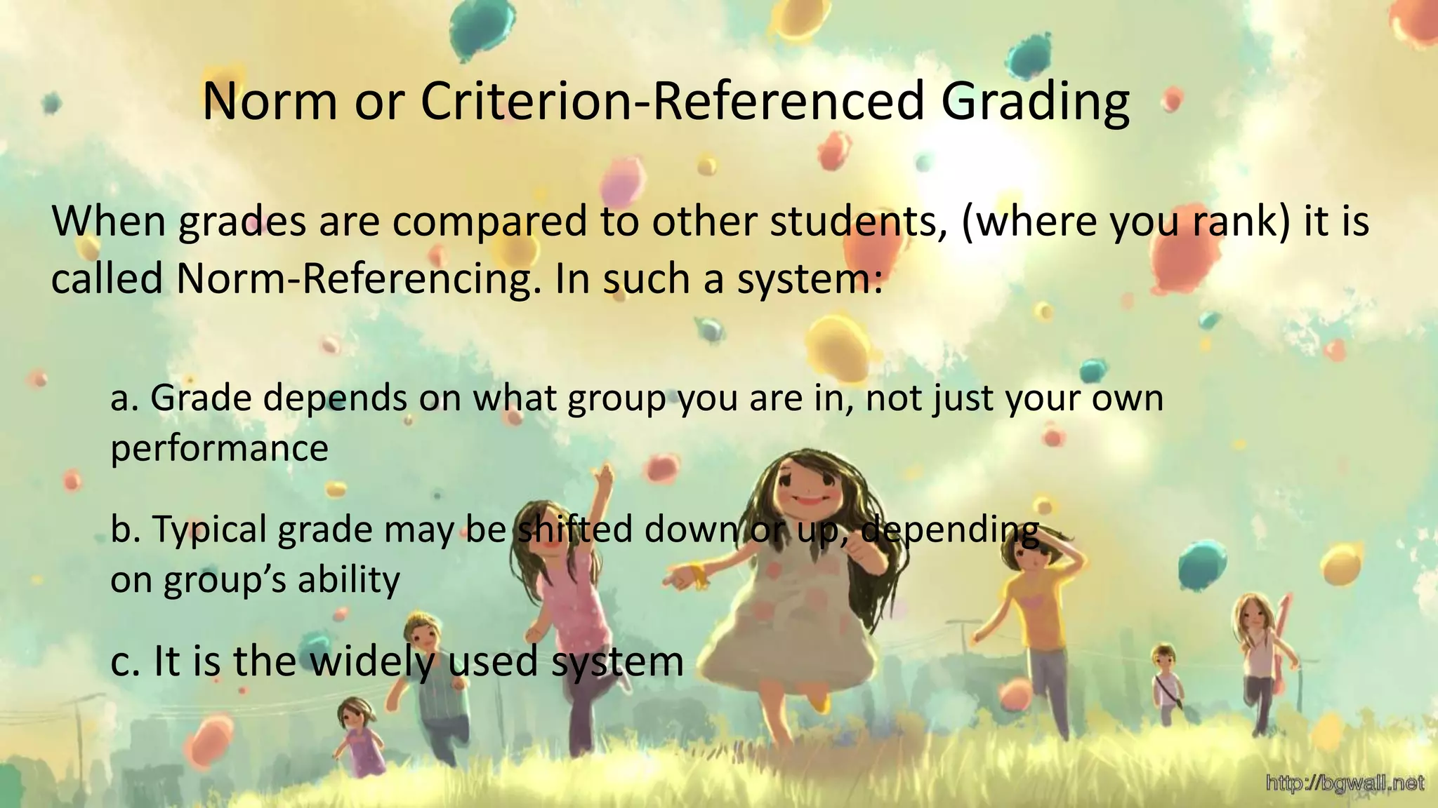 Assessment of learning 2 grading system powerpoint presentation | PPTX