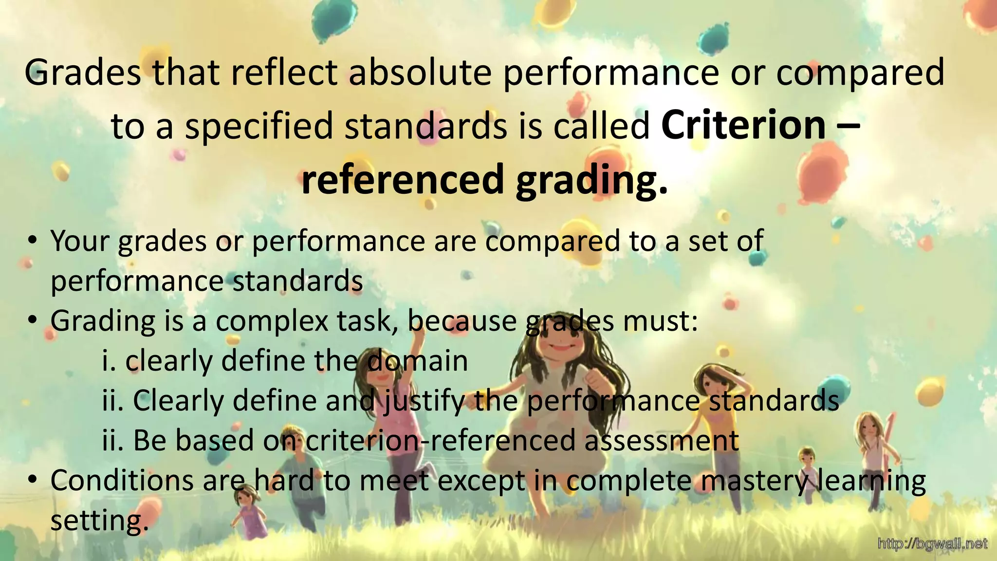 Assessment of learning 2 grading system powerpoint presentation | PPTX
