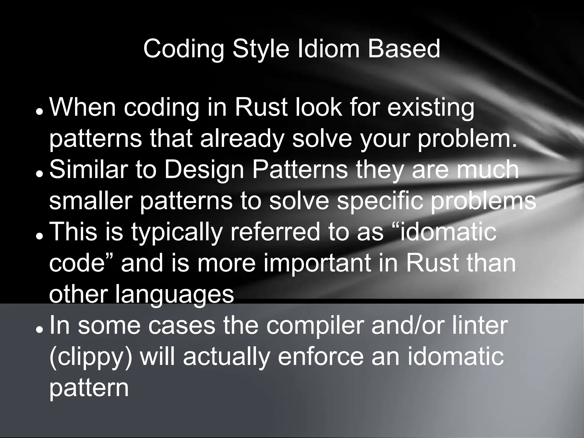 A Slice Of Rust - A quick look at the Rust programming language | PPTX | Programming Languages ...