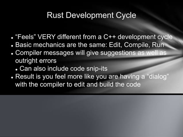 A Slice Of Rust - A quick look at the Rust programming language | PPT