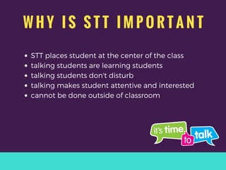 Facilitating Student Time Talk | PDF