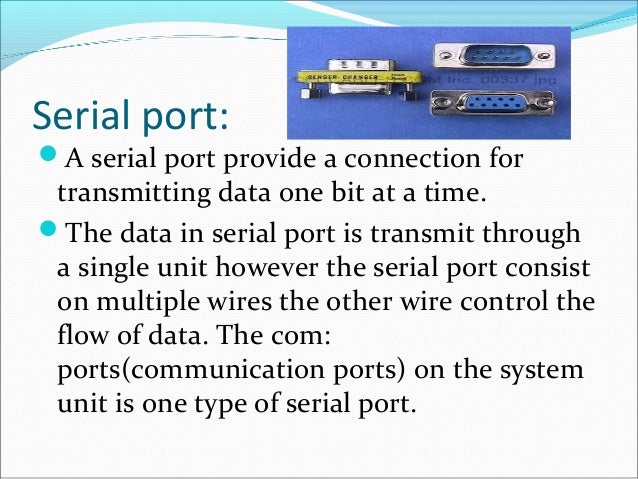 Serial port - coachingfas