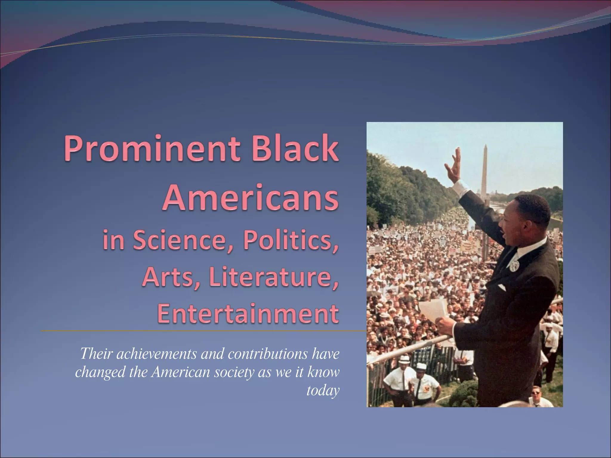 African-Americans and their achievements | PPT