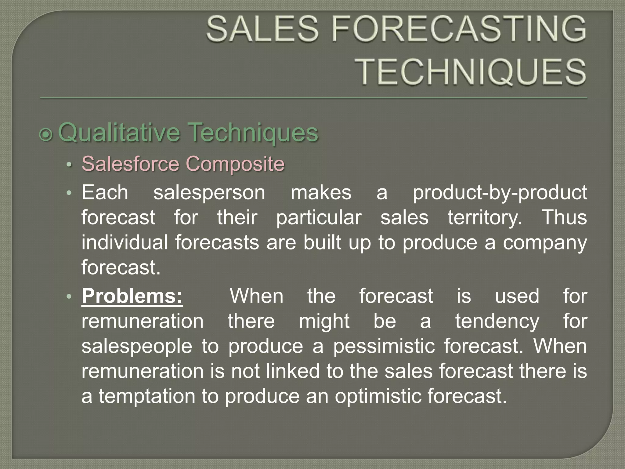 Sales Forecasting | PPSX