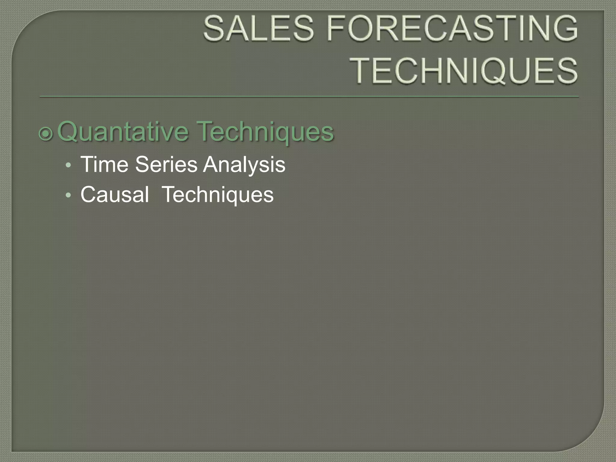 Sales Forecasting | PPSX