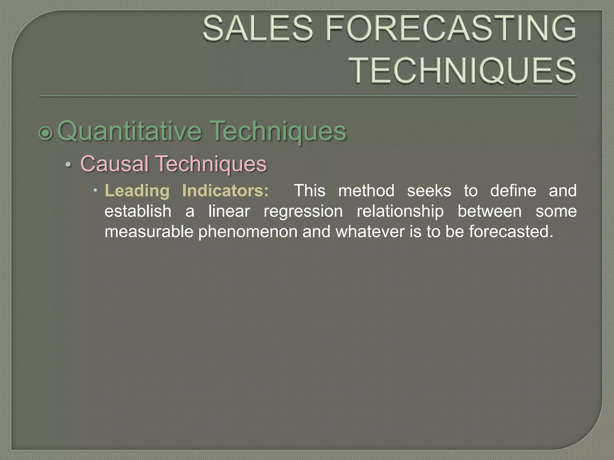 Sales Forecasting | PPSX