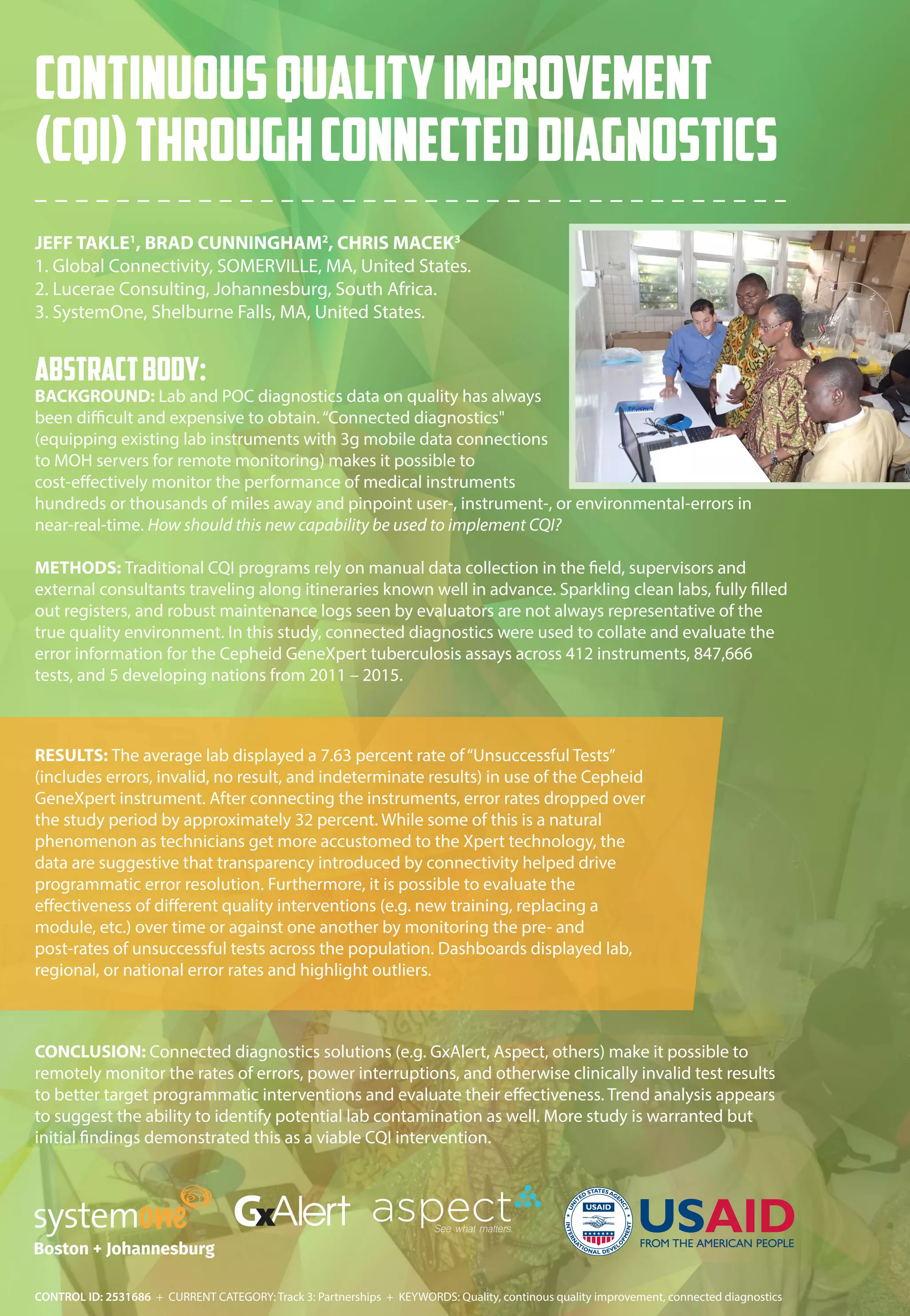 Continuous Quality Improvement (CQI) Through Connected Diagnostics | PDF