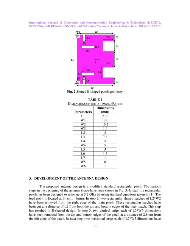 A slotted e shaped stacked layers patch antenna for | PDF