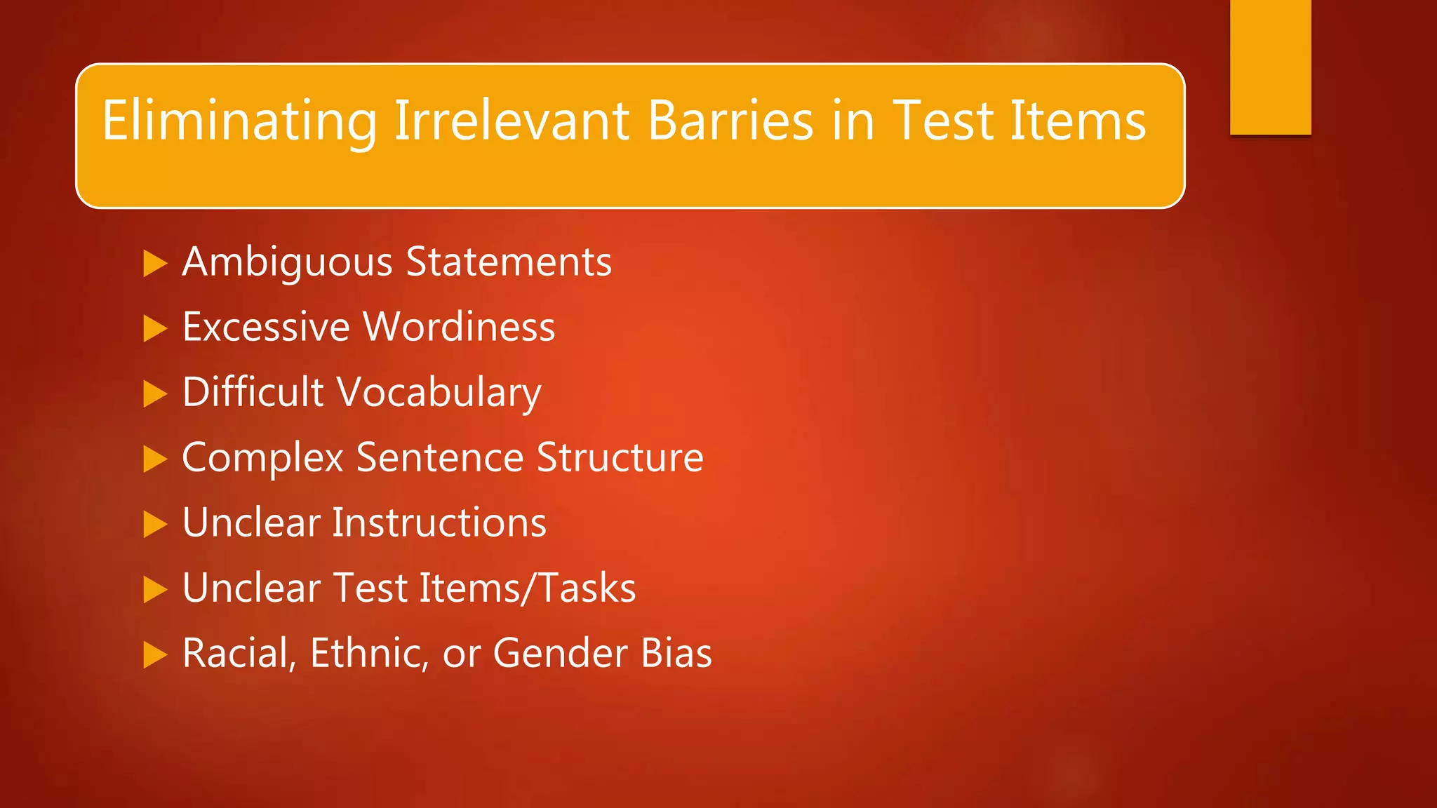 Test and Assessment Types | PPTX