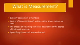Test and Assessment Types | PPTX