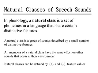 Asl phonology, classes of speech sounds, and feature specifications ...