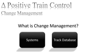 PTC Change Management & The Track Database | PPTX