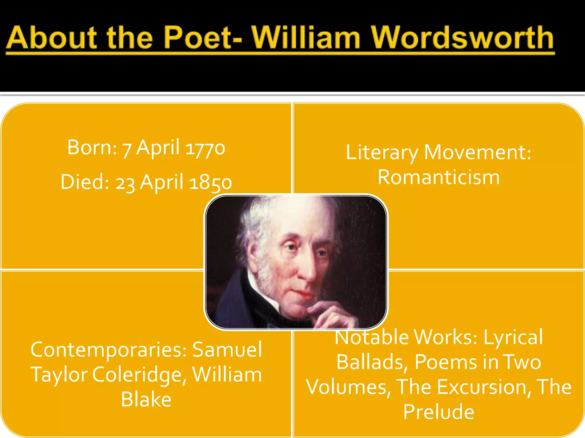 A slumber did my Spirit Seal | PPTX