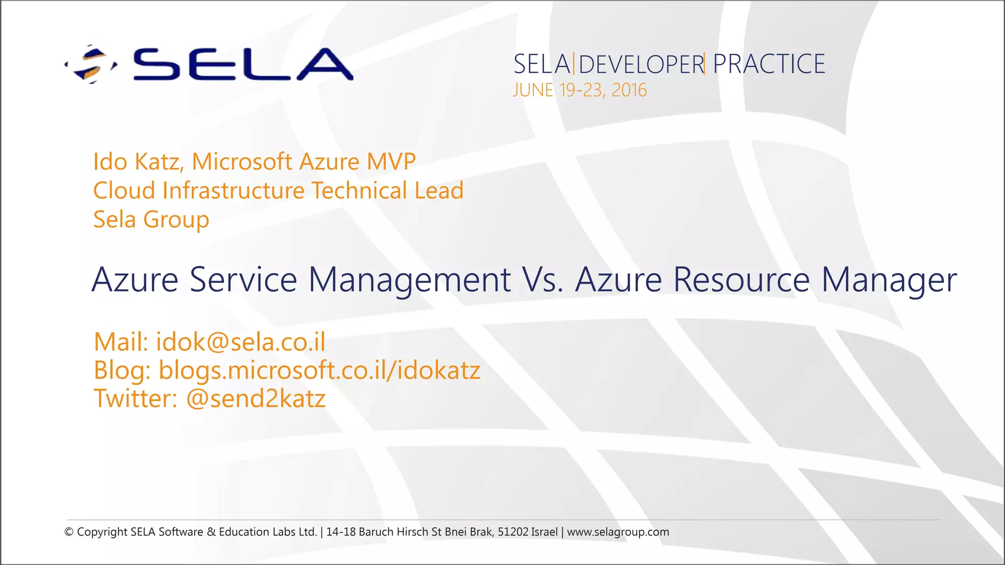 Microsoft Azure Service Management Vs Microsoft Azure Resource Manager | PPT