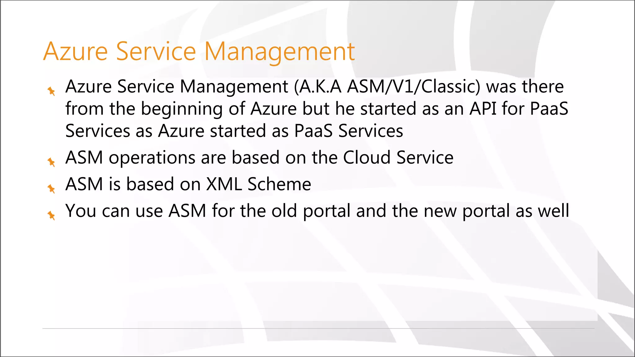 Microsoft Azure Service Management Vs Microsoft Azure Resource Manager ...