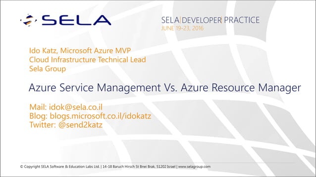 Microsoft Azure Service Management Vs Microsoft Azure Resource Manager ...