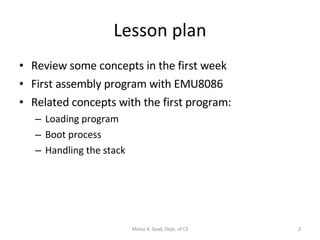 Assembly Language Lecture 1 | PPT