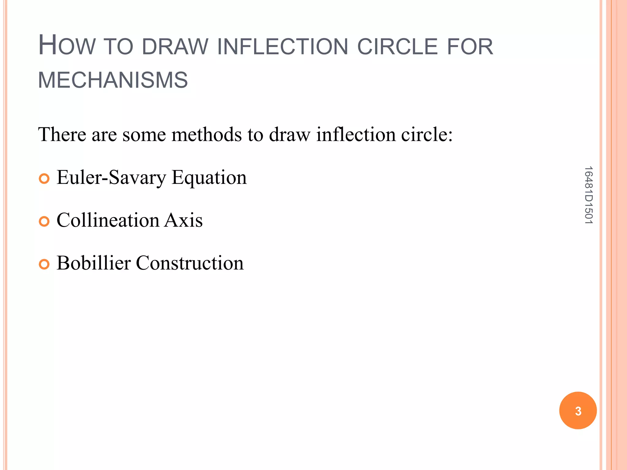methods to draw inflection circle | PPTX