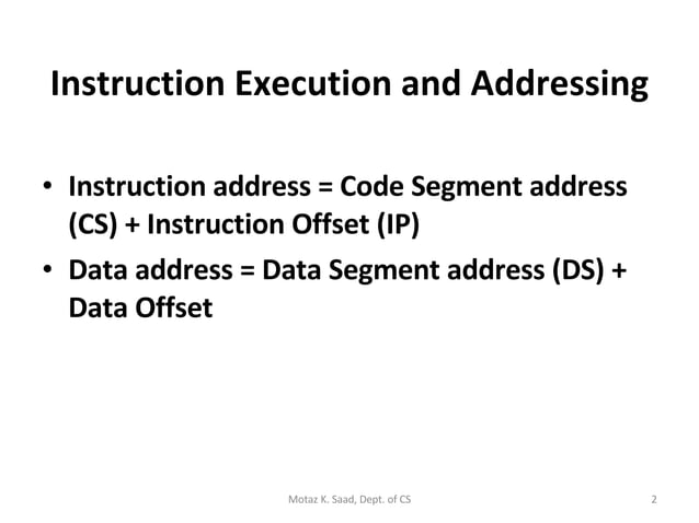 Assembly Language Lecture 3 | PPT