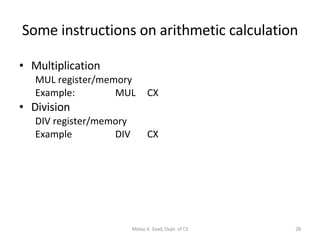 Assembly Language Lecture 3 | PPT