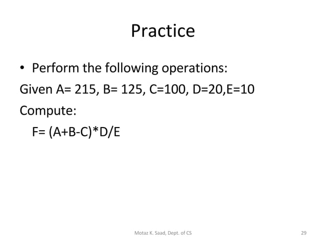 Assembly Language Lecture 3 Ppt