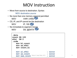Assembly Language Lecture 4 | PPT