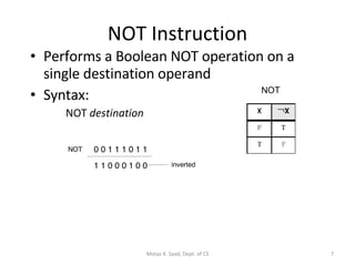 Assembly Language Lecture 5 | PPT