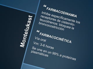 Asma, fármacos, generalidades de asma, glucocorticoides, metilxantinas ...