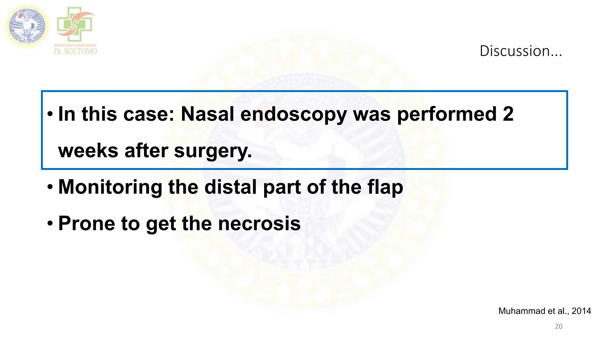 case report nasolabial flap nasal ala recons with reverse nasolabial ...