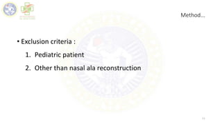 case report nasolabial flap nasal ala recons with reverse nasolabial ...