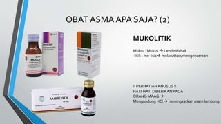 VIRTUAL DOCTOR SERIES - Asma dan Cara Menanganinya | PPTX