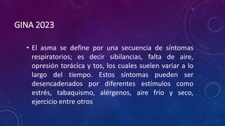 asma, causas, manifestaciones clinicas, diagnostico y tratamiento | PPTX
