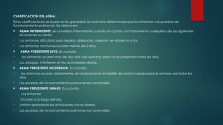 ASMA en niños apuntes, diagnostico y tratamiento | PPTX