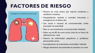 Manejo y tratamiento de asma presentación guía | PPTX