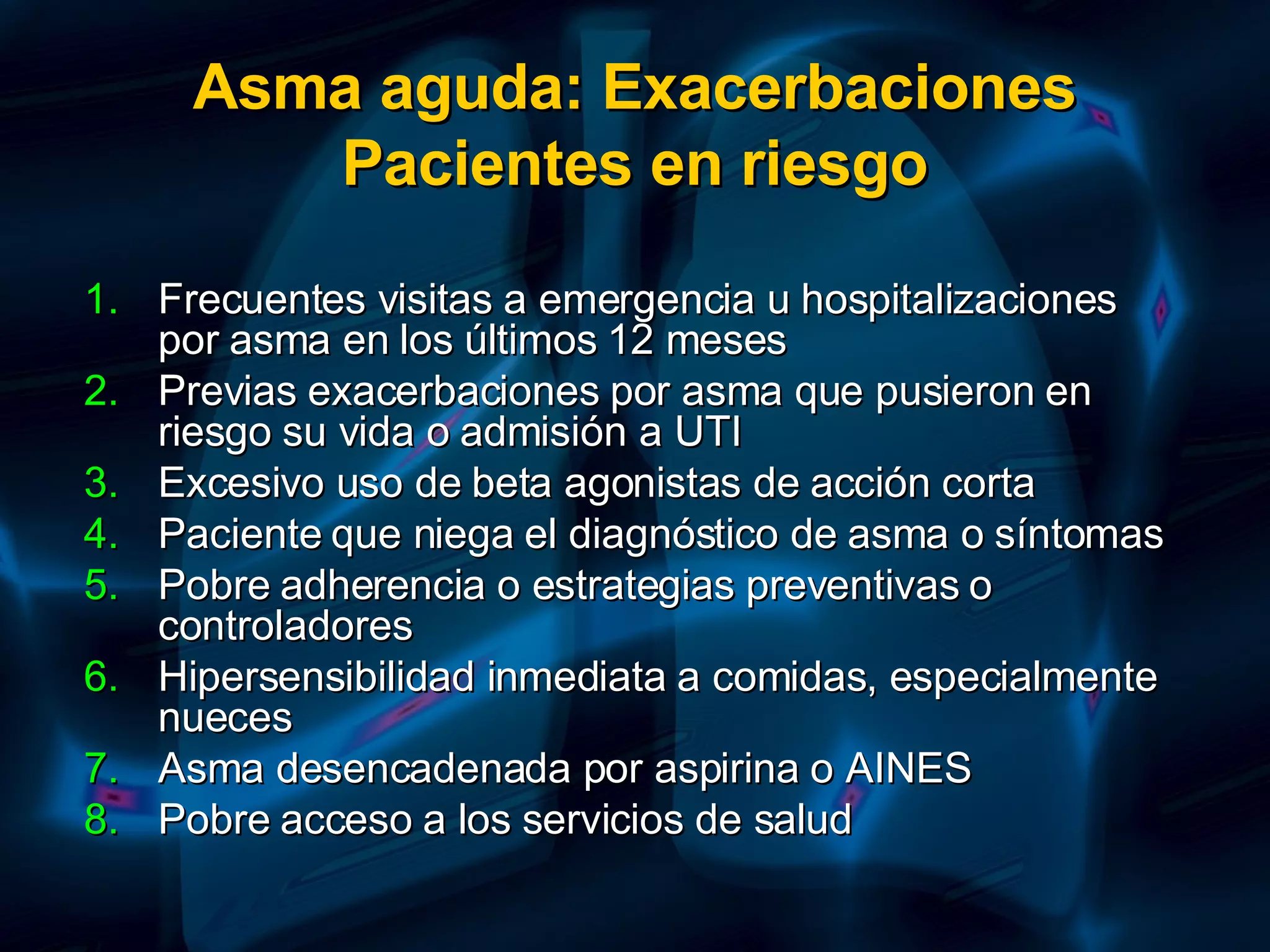 Asma Aguda Exacerbaciones | PPT