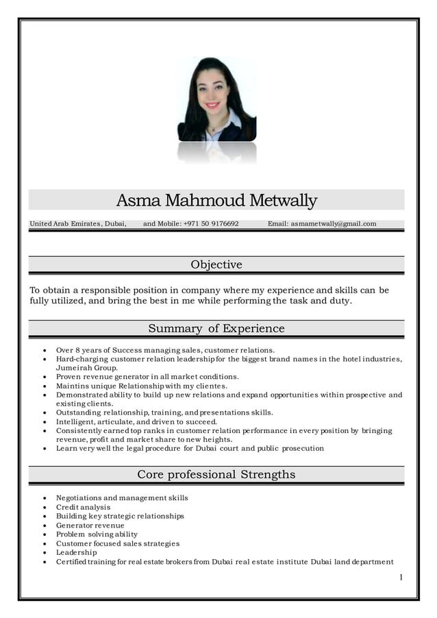 Asmaa cv.newdocx | PDF