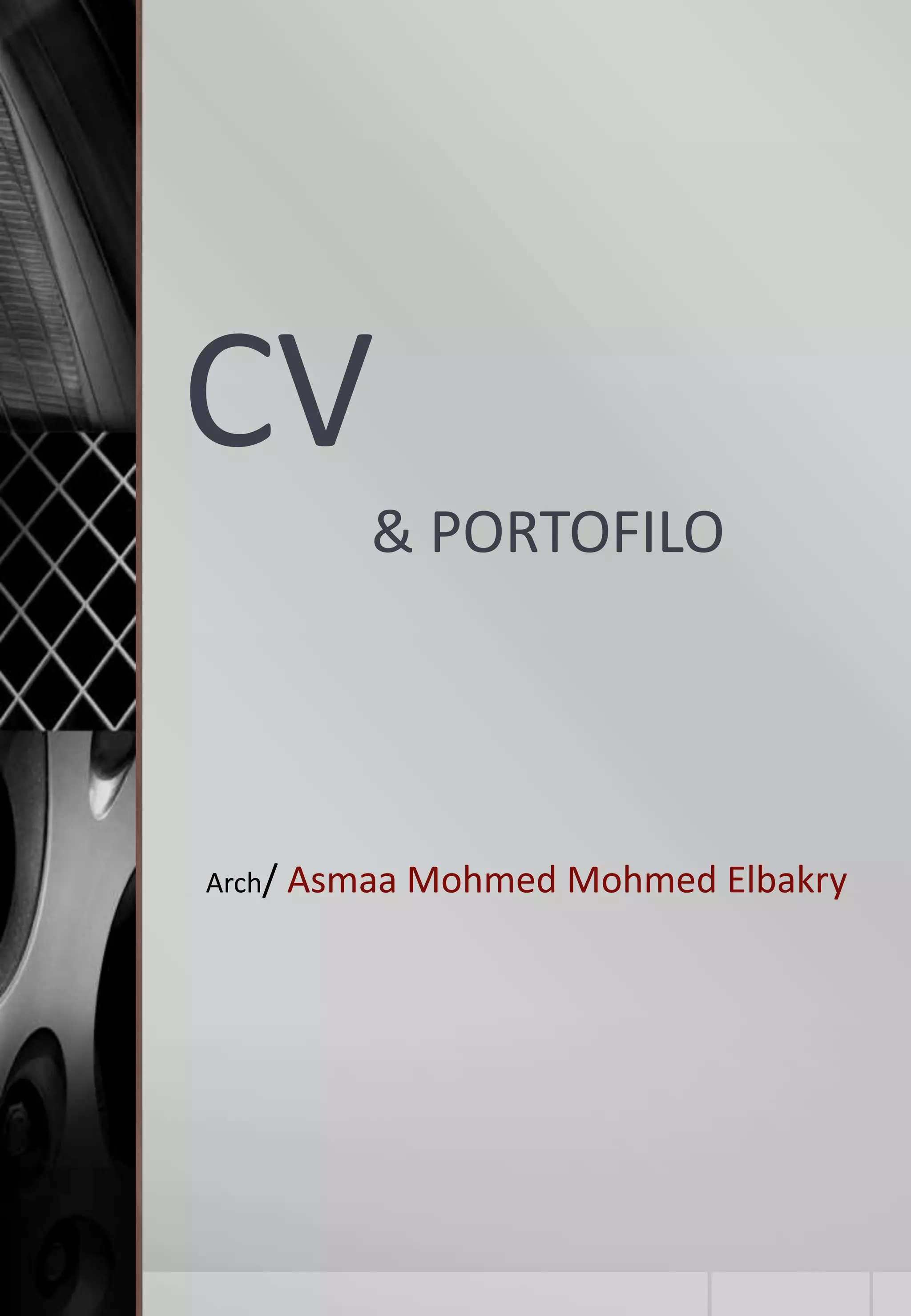 Asmaa cv & portofilo | PDF