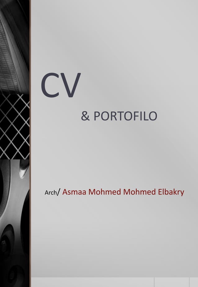 Asmaa cv & portofilo | PDF