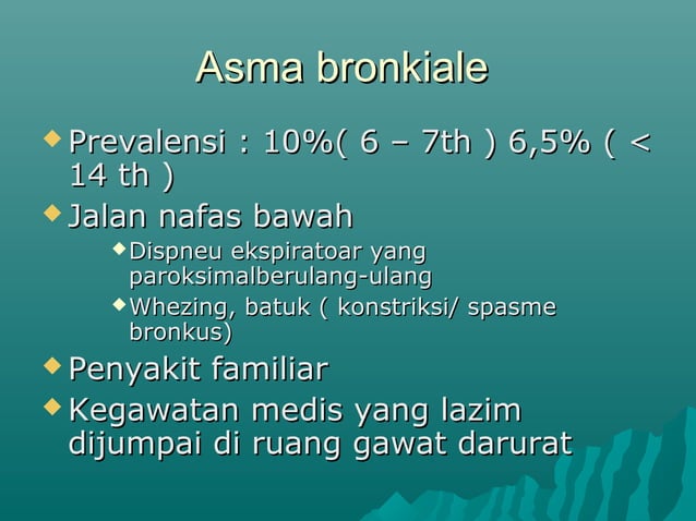 Asma anak | PPT