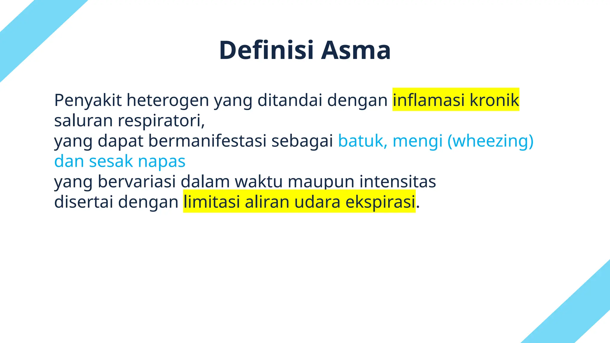 Asma pada anak di fasilitas kesehatan atau tenaga kesehatan | PPTX