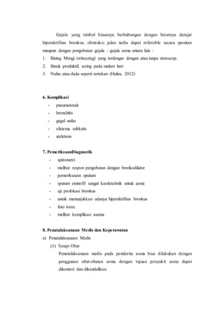 Asma bronchiale | DOCX