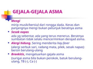 farmakologi dan terapi obat obat anti asma | PPT