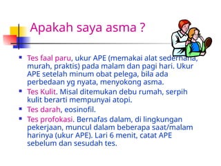 farmakologi dan terapi obat obat anti asma | PPT