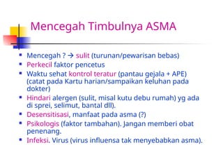 farmakologi dan terapi obat obat anti asma | PPT