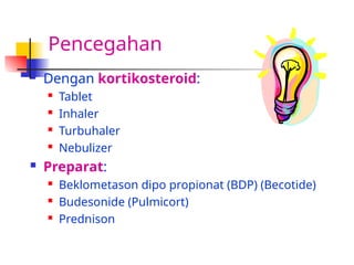 farmakologi dan terapi obat obat anti asma | PPT