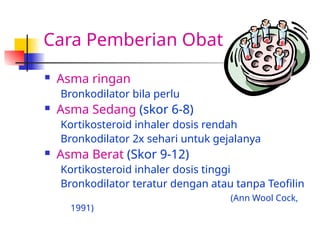 farmakologi dan terapi obat obat anti asma | PPT