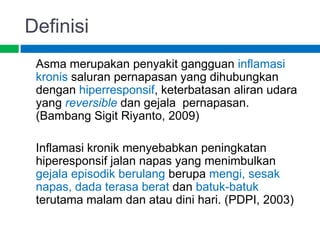 Definisi, Etiologi dan Faktor Resiko ASMA | PPTX