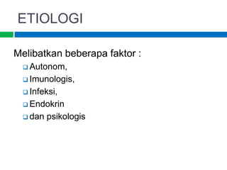 Definisi, Etiologi dan Faktor Resiko ASMA | PPTX
